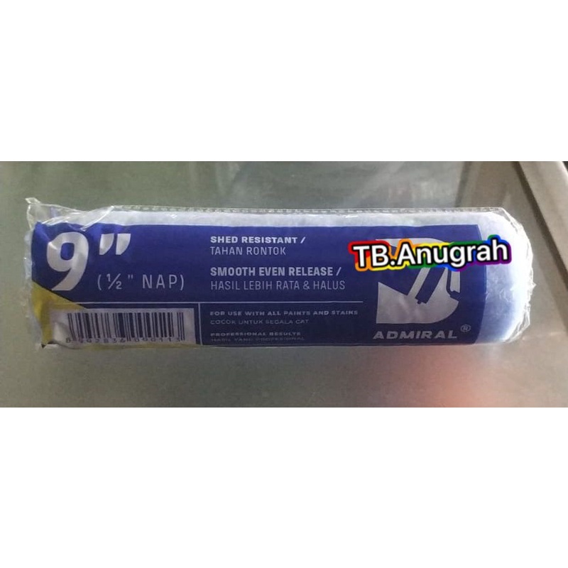 Jual Bulu refil Kuas Cat Roll 9" inch Harga per 1 pcs isi bulu roll cat ...