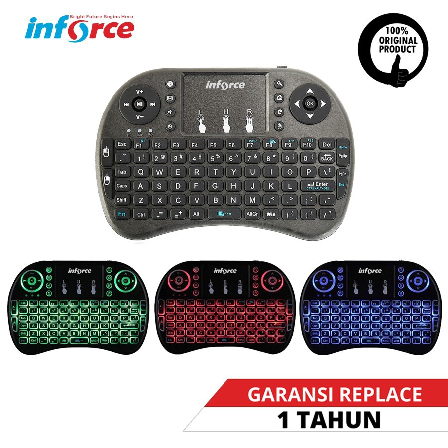 Jual Inforce Mini Keyboard i8 Wireless Touch Pad Standard / Backlit ...