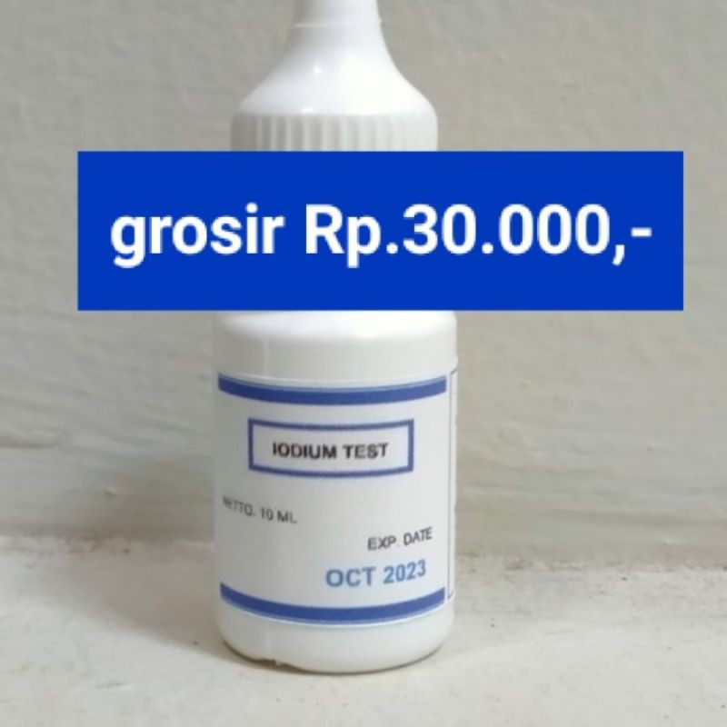 Jual test kit yodium - iodium test10 ml murah | Shopee Indonesia