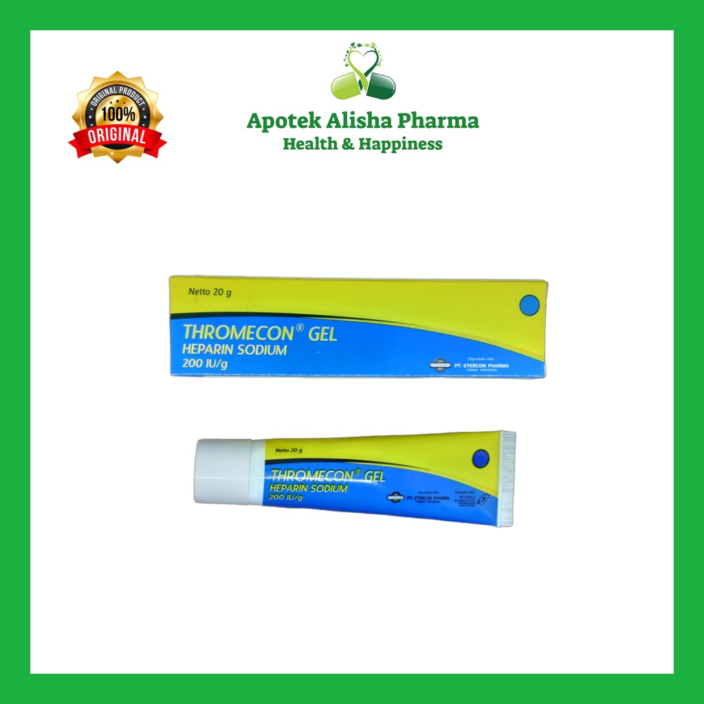 Jual Thromecon Gel 20gr - Tromecon Heparin Sodium Oint Salep Luka Memar ...