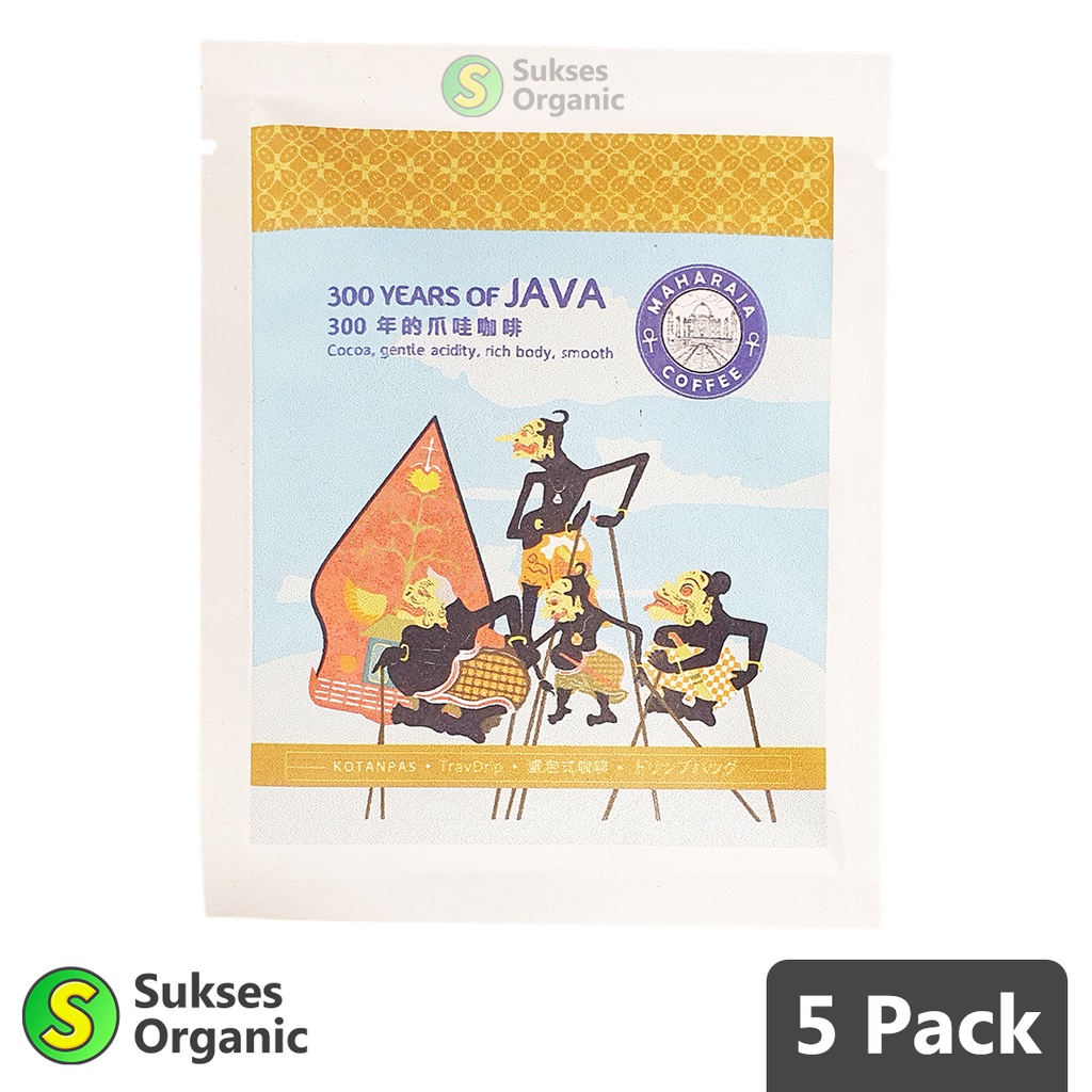 Jual Drip Coffee 300 YEARS OF JAVA Kopi Tanpa Ampas Maharaja 5PCS ...