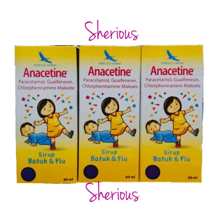 Jual Anacetine Paracetamol Sirup Obat Batuk dan Flu Untuk Anak | Shopee ...