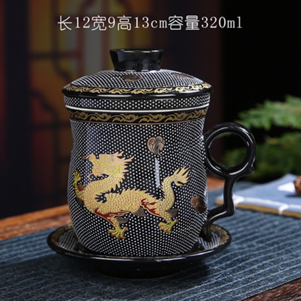Jual Chinese Tea Set Gelas Cangkir Saringan Unt Tie Kuan Yin Jati Cina Rosella Ocha 320 ml ...
