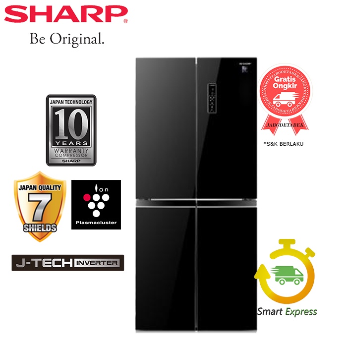 Jual KULKAS SHARP SJ-IF51PG-BK - (4 PINTU / SIDE BY SIDE) | Shopee ...