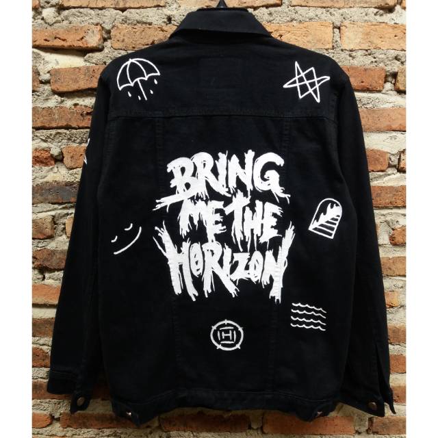 Jual Jaket denim lukis BMTH // BRING ME THE HORIZON | Shopee Indonesia