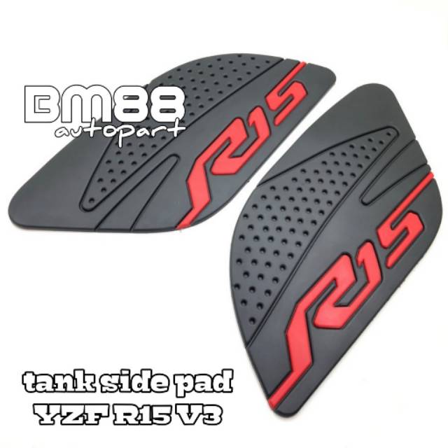 Jual Tank Side Pad Yamaha YZF R15 V3 SHARK POWER - Rubber Karet Tankpad ...