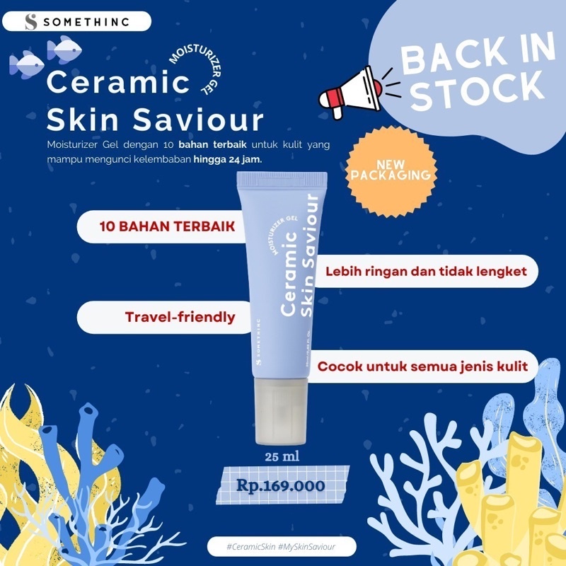 Jual SOMETHINC CERAMIC SKIN SAVIOUR MOISTURE GEL 25ml | Shopee Indonesia