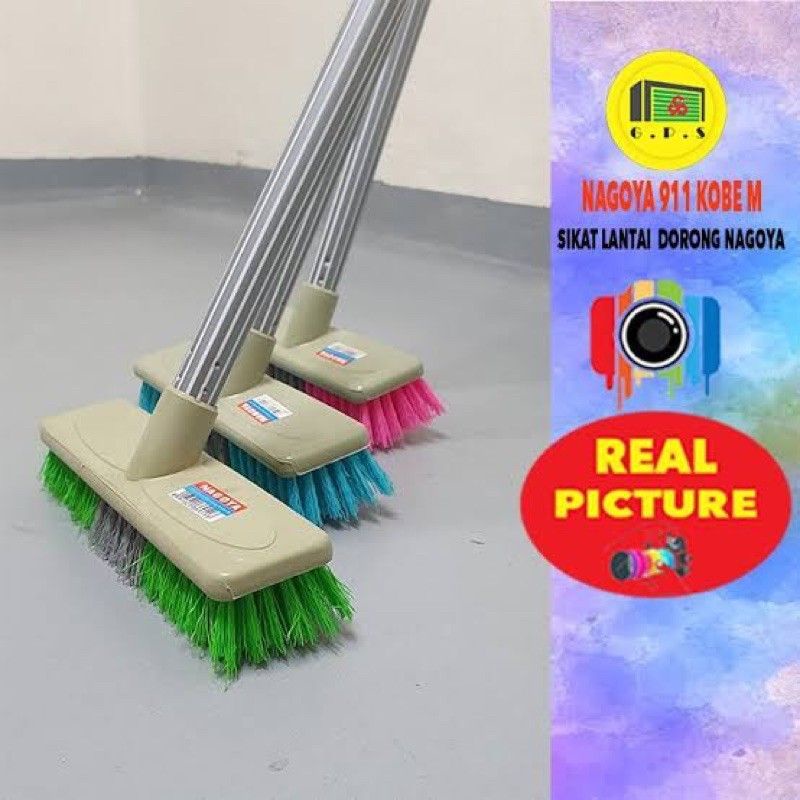 Jual Sikat Gagang Panjang Nagoya Kobe M 911 Sikat WC Kamar Mandi Dorong ...