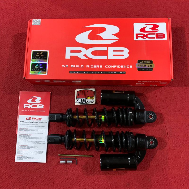 Jual Shockbreaker RCB Racing Boy MB-2 MB2 Premium Black 305mm All New ...