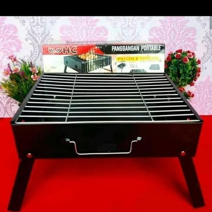 Jual Barbeque Grill Alat Panggangan Portable Mini Pemanggang Lipat Sate ...