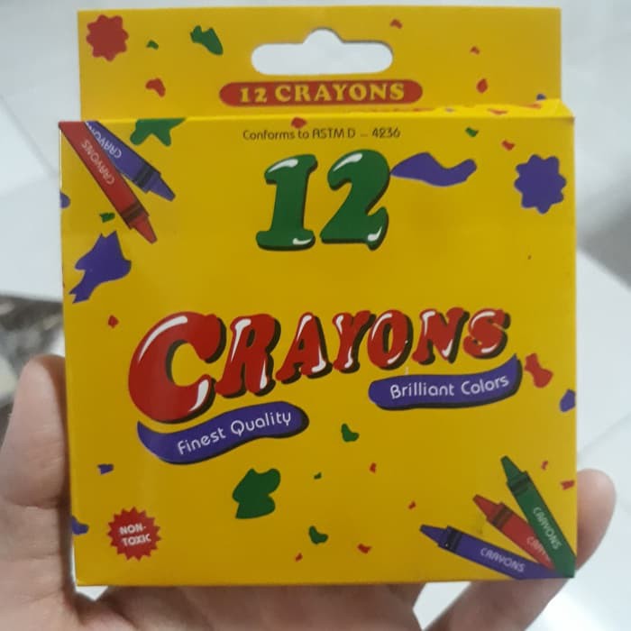 Jual Crayon 12 warna pensil warna crayons krayon kecil | Shopee Indonesia