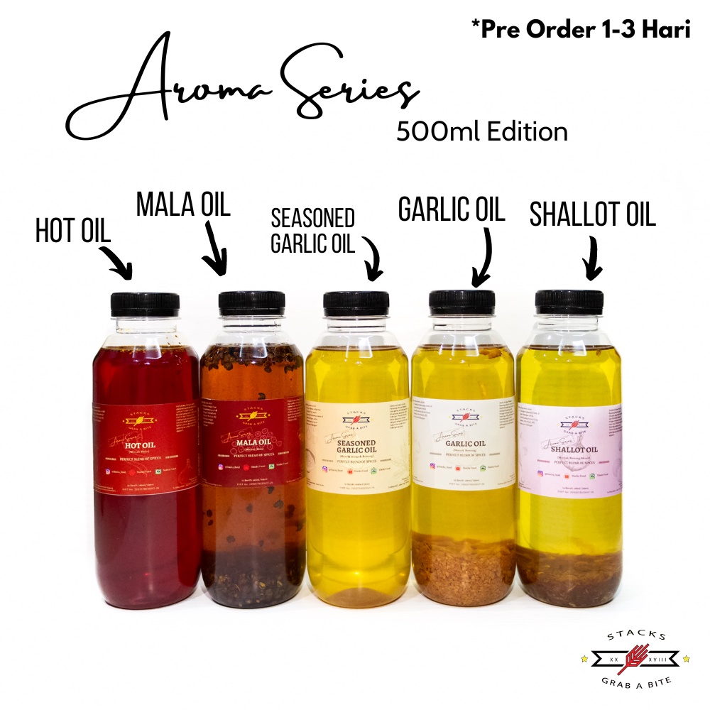 Jual Hot Oil / Garlic Oil / Seasoned Garlic Oil / Mala Oil / Shallot ...
