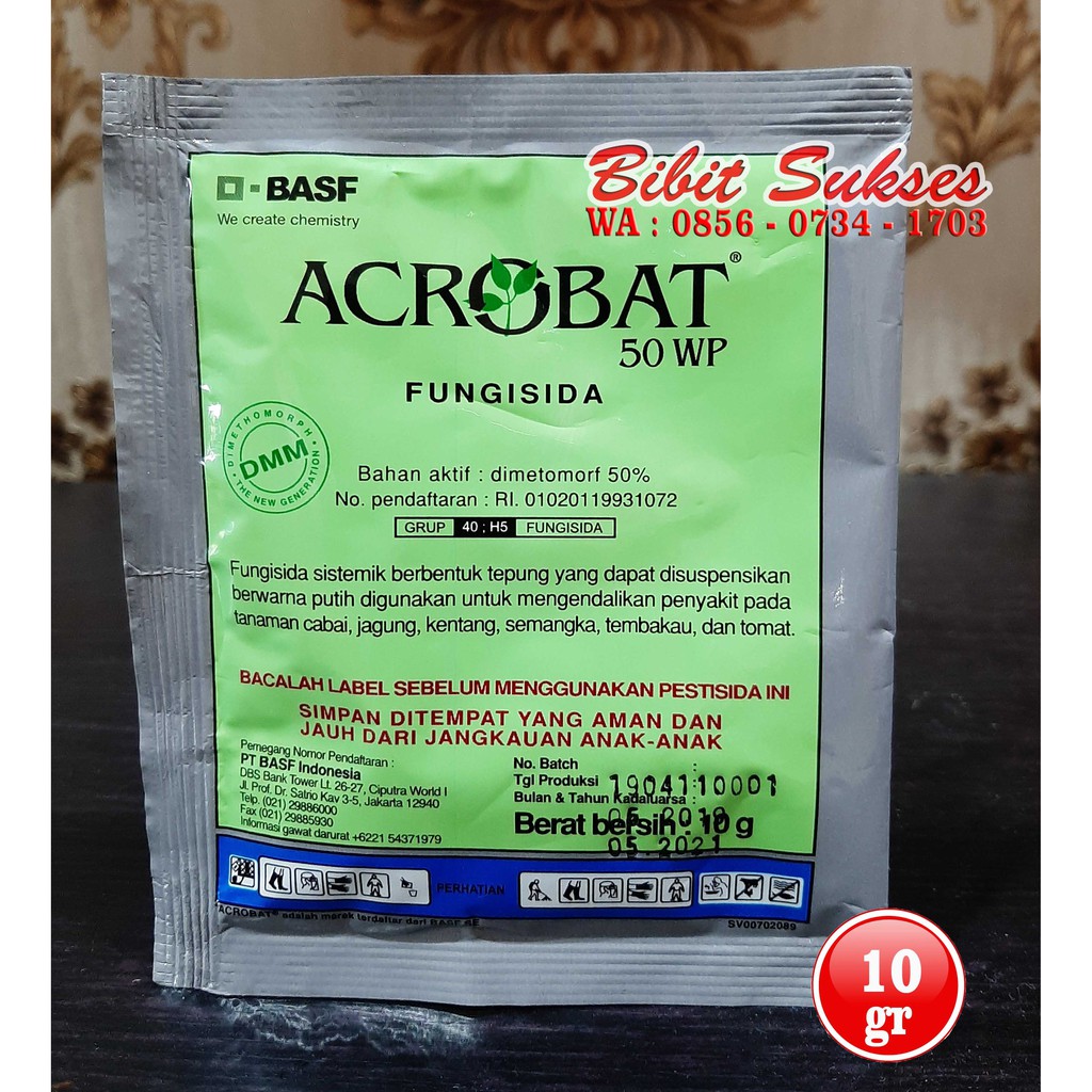 Jual Fungisida ACROBAT 50WP 10 gram Pengendali Penyakit Tanaman ...