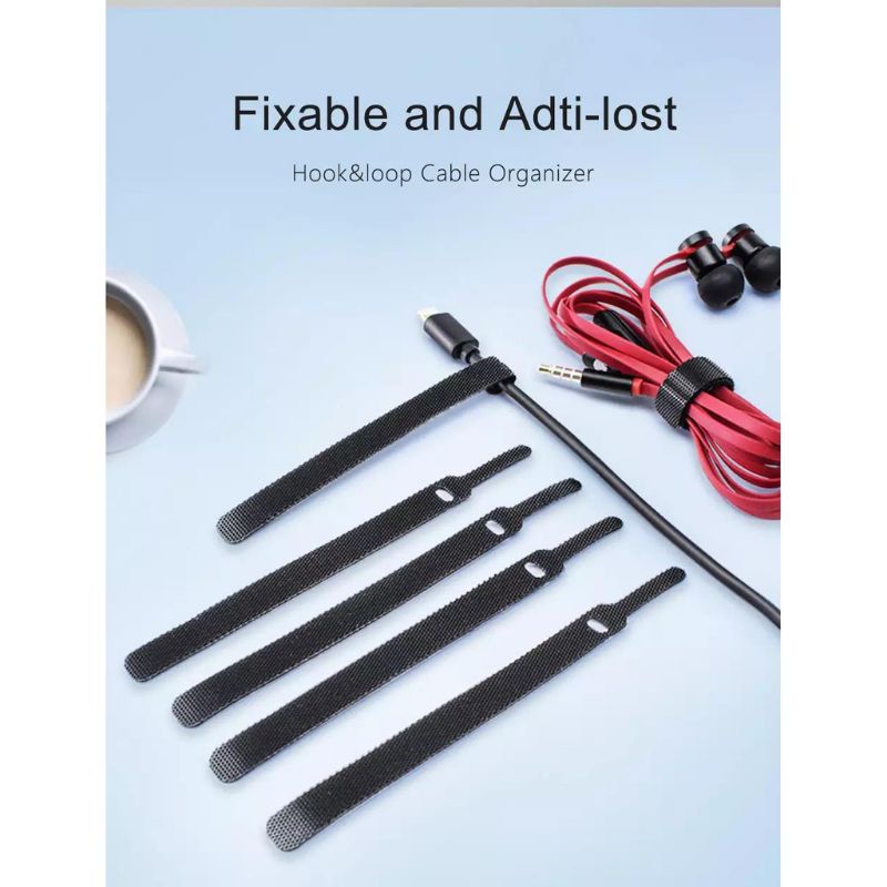 Jual Kabel Strap Velcro Cable Ties Winder Organizer Pengikat Joran ...