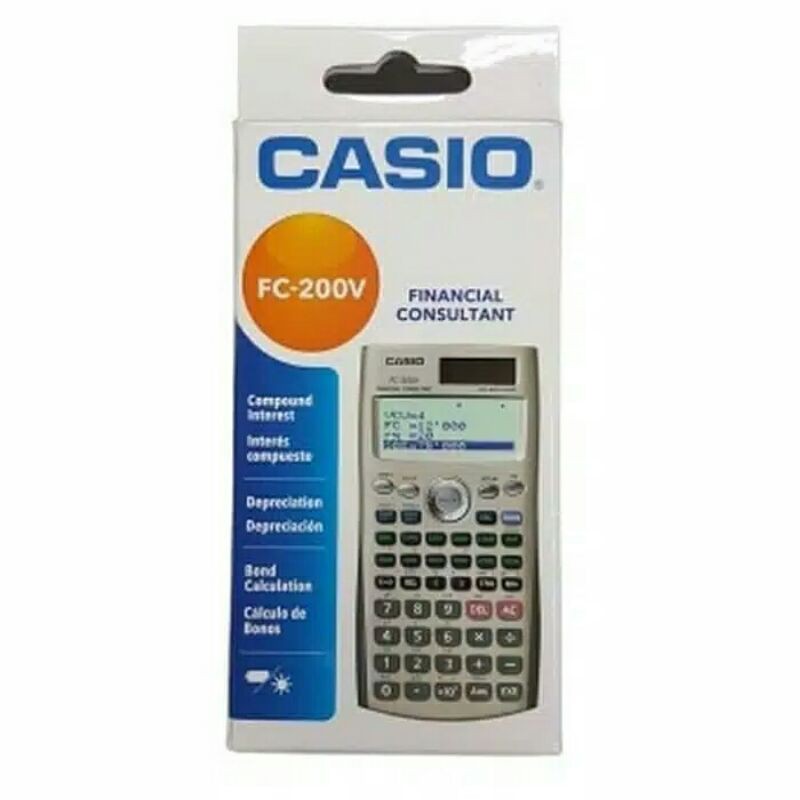 Jual Casio FC-200V Financial Calculator Keuangan FC 200 V | Shopee Indonesia