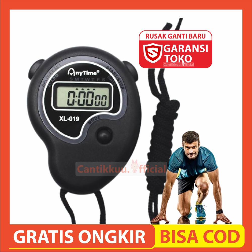 Jual Stopwatch Olahraga Stopwatch Digital Lcd Stopwach Digital Anytime ...