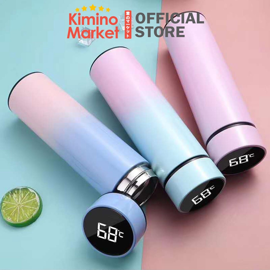 Jual Botol Minum LED Termos Pengukur Suhu Tahan Panas Touchscreen ...