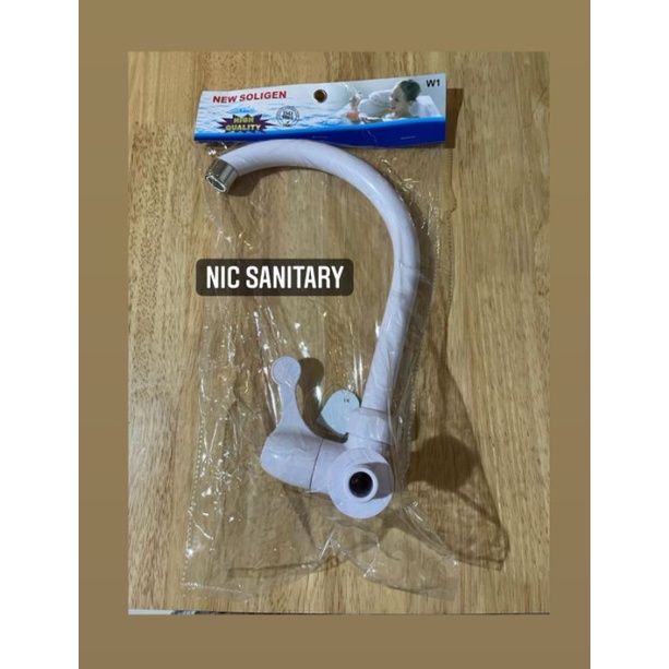 Jual kran keran angsa SOLIGEN pvc W1 Putih | Shopee Indonesia
