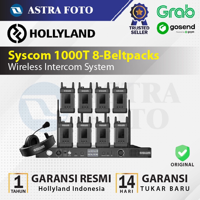 Jual HOLLYLAND Syscom 1000T 8-Beltpacks Wireless Intercom System - Resmi | Shopee Indonesia
