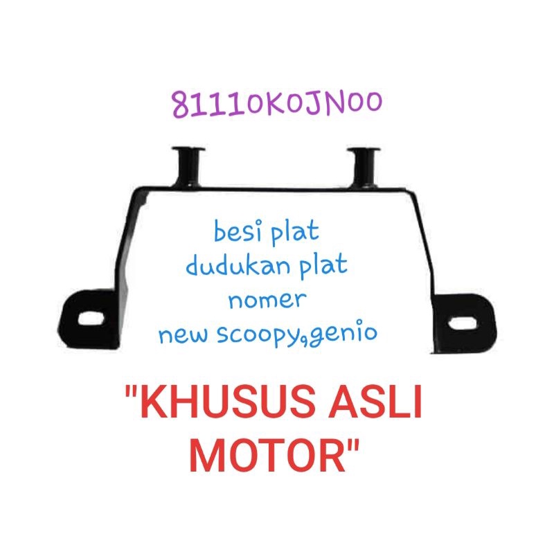 Jual AHM BREKET FR NUMBER PLATE, PLAT BESI DUDUKAN PLAT NOMER, original ...