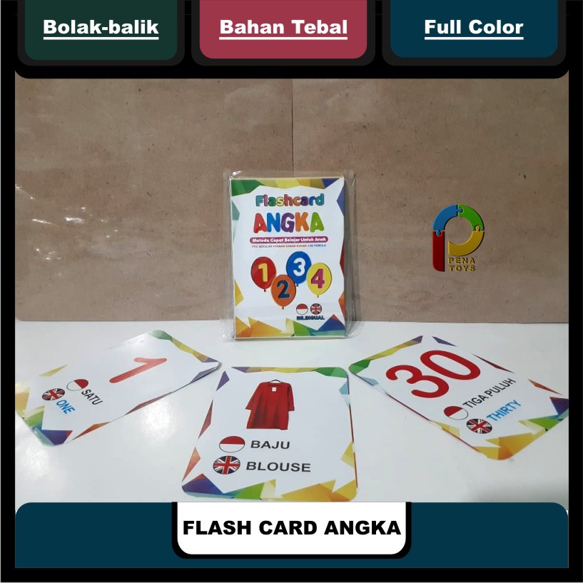 Jual Flash Card - Kartu Angka - Flashcard Angka | Shopee Indonesia