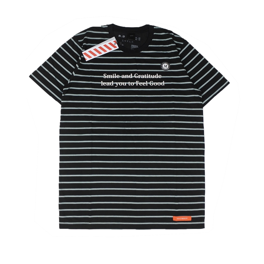 Jual Estle Society Basic Streaetwear Strip SMILE AND GRATITUDE LEAD YOU ...