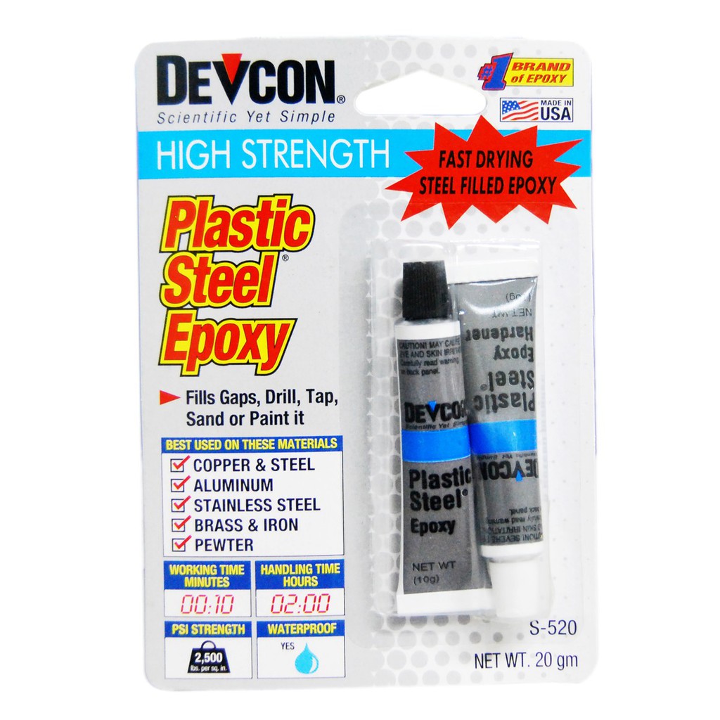 Jual Lem Epoxy DEVCON 56.8 GRAM Made in USA - Lem Besi Plastik Kaca ...