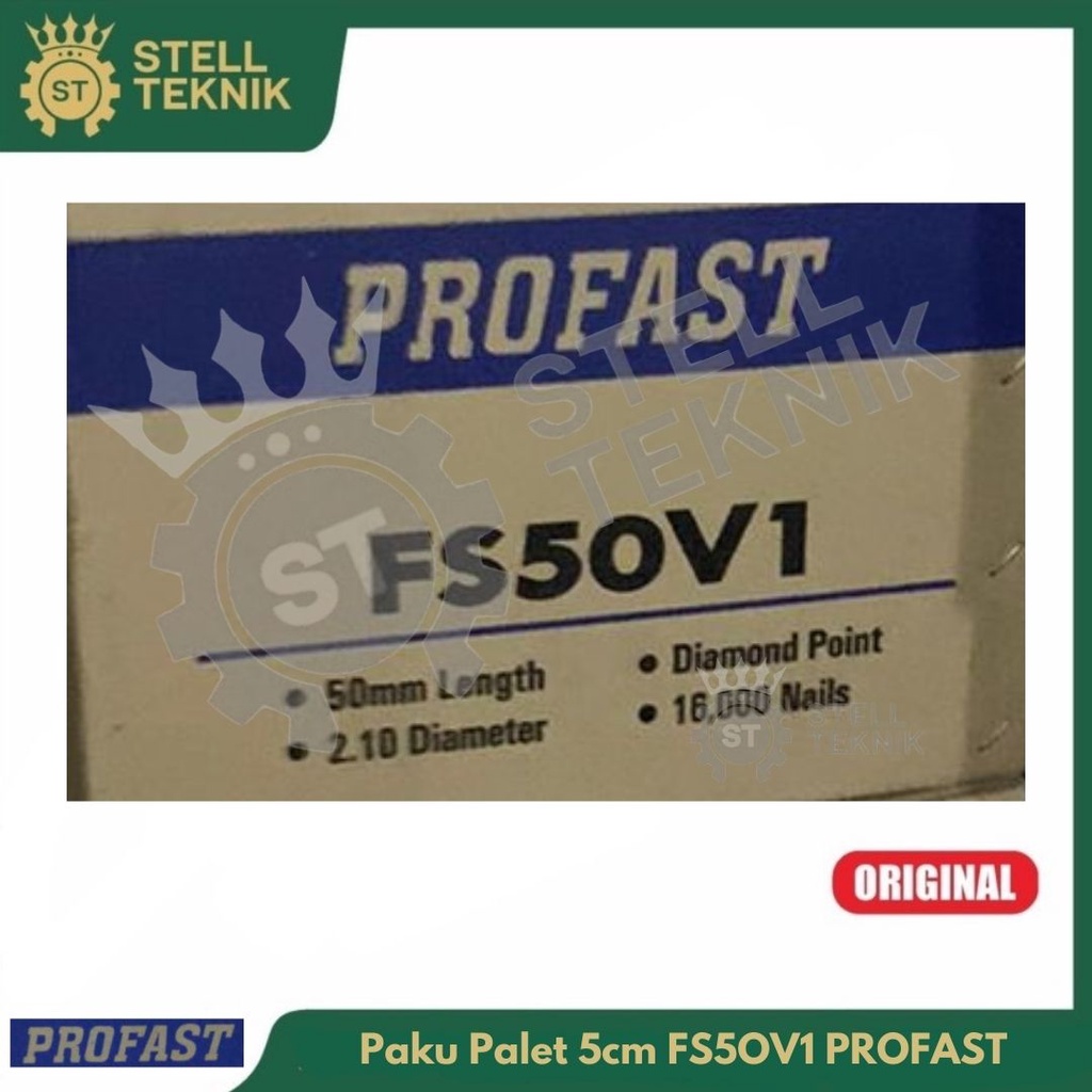 Jual Paku Pallet/Paku Tembak Ulir Coil Nail 5cm atau 50mm PROFAST FS5OV1 | Shopee Indonesia
