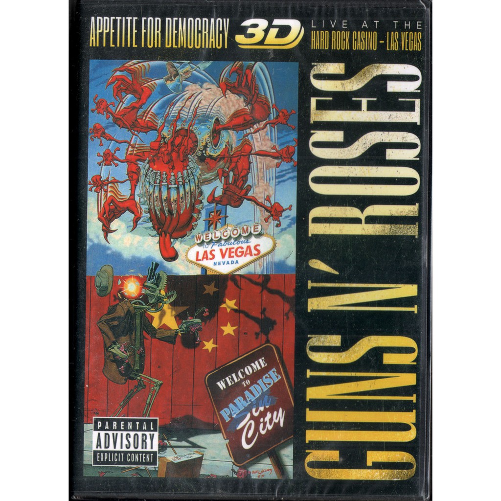 Jual DVD-GUNS N' ROSES - APPETITE FOR DEMOCRACY 3D LIVE IN HARD ROCK ...