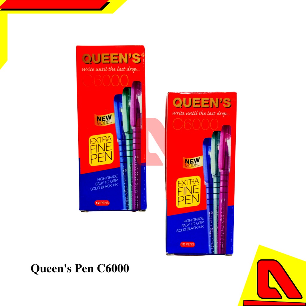 Jual PULPEN / POLPEN / BALLPOINT / BOLLPEN LILIN QUEENS C6000 MURAH ...