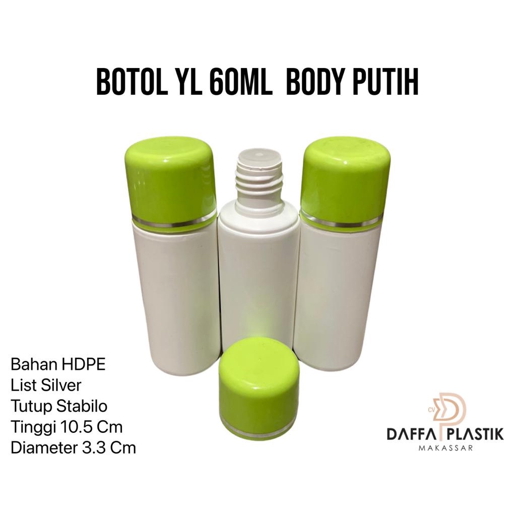 Jual BOTOL YL 60ML IJO STABILO BODY DOVE (KEMASAN 25 PCS Rp.1500 ...