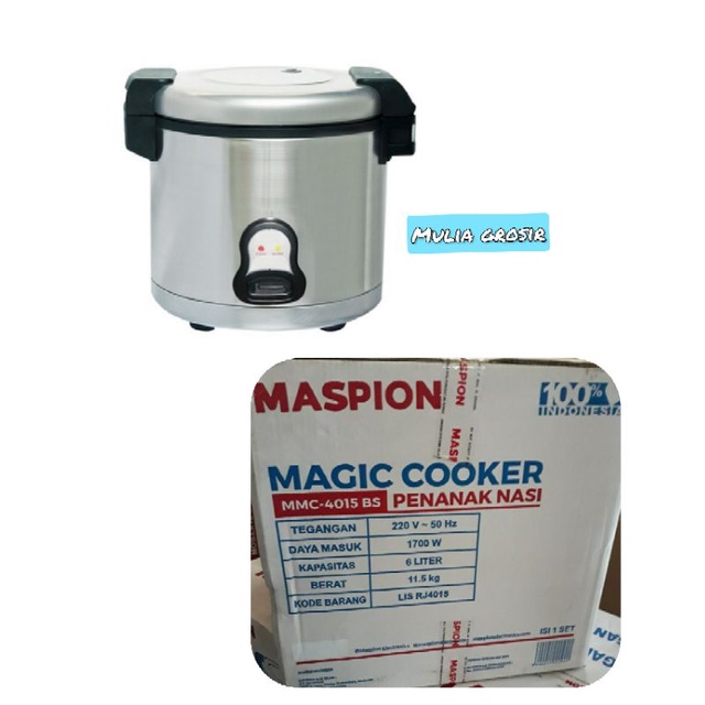 Jual Magic Com Jumbo Maspion 6Liter MMC 4015 BS Magic Cooker Maspion ...
