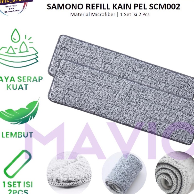 Jual Refill Kain Pel Samono BONBOX Microfiber Hand-Free Wash Refill ...