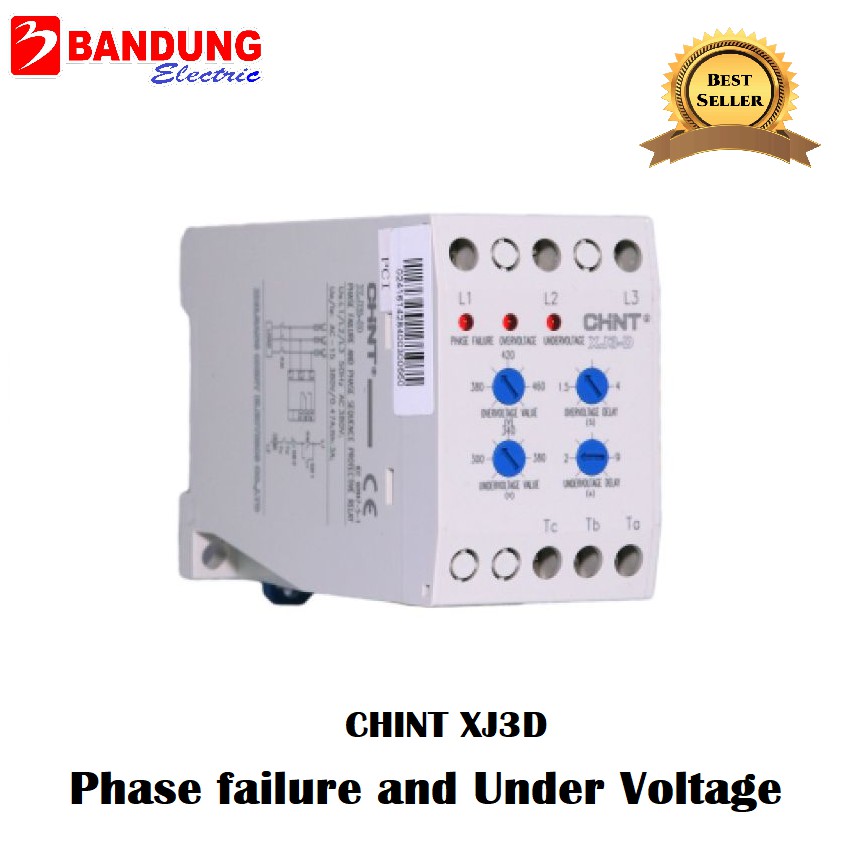 Jual CHINT XJ3D Phase failure and Under Voltage RCP Chint 3Phase XJ3-D ...