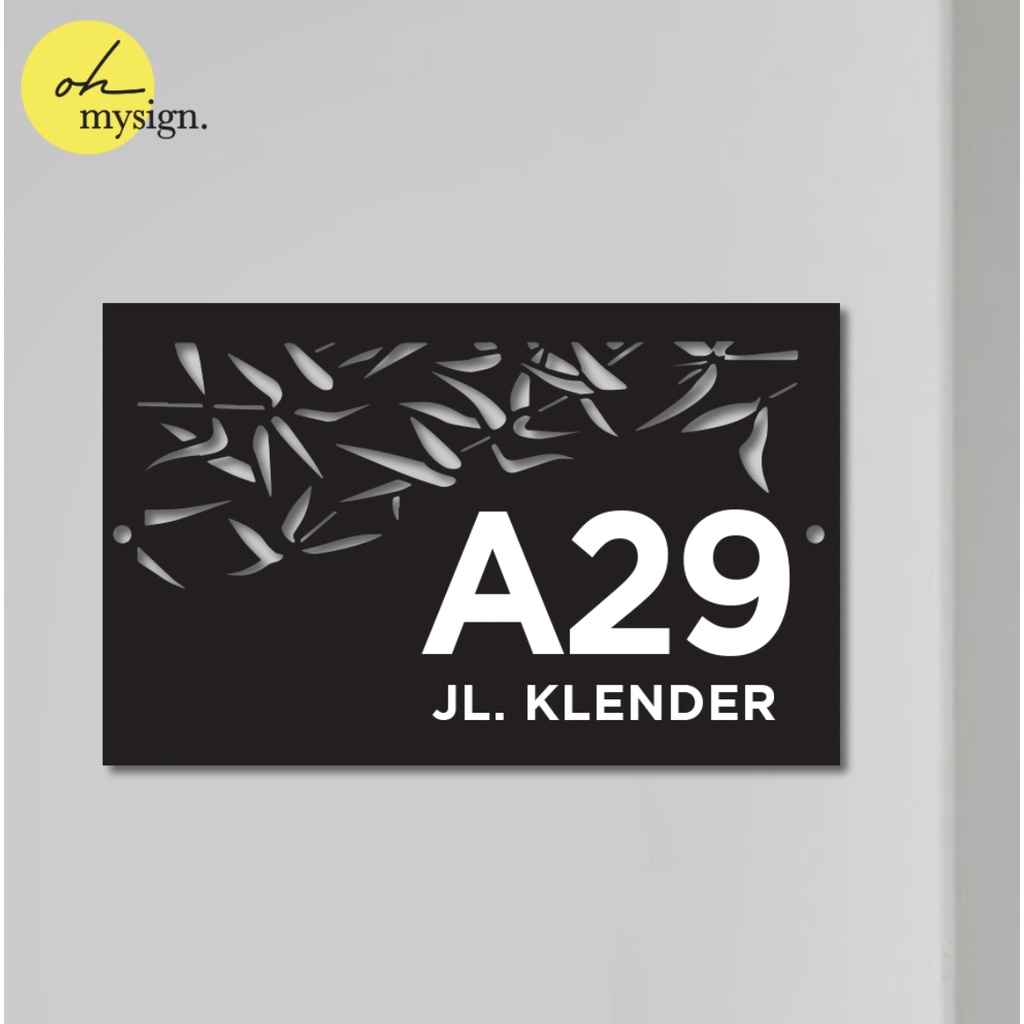 Jual Custom Nomor Rumah Akrilik Modern Acrylic Sign | Shopee Indonesia