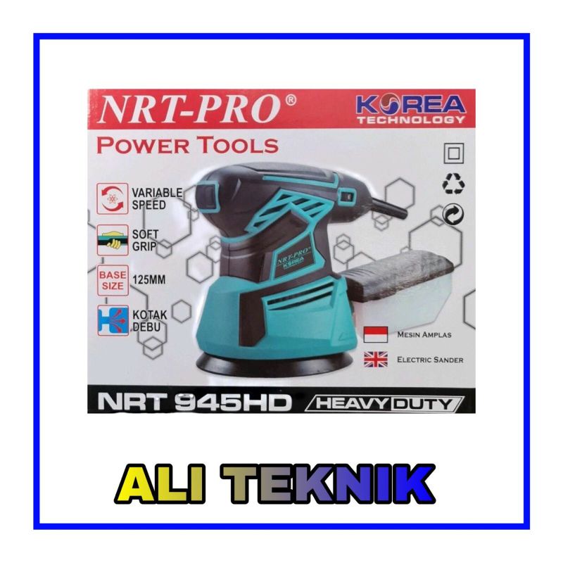 Jual NRT PRO 945 HD Mesin Amplas Bulat VARIABLE SPEED - Orbital Sander ...