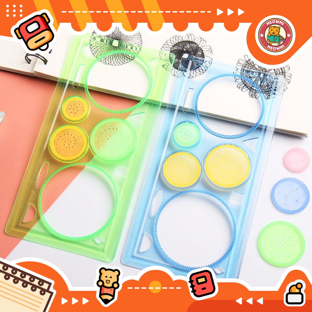 Jual Penggaris Spirograph Geometri Bunga Putar Kreatif RL0019 | Shopee ...