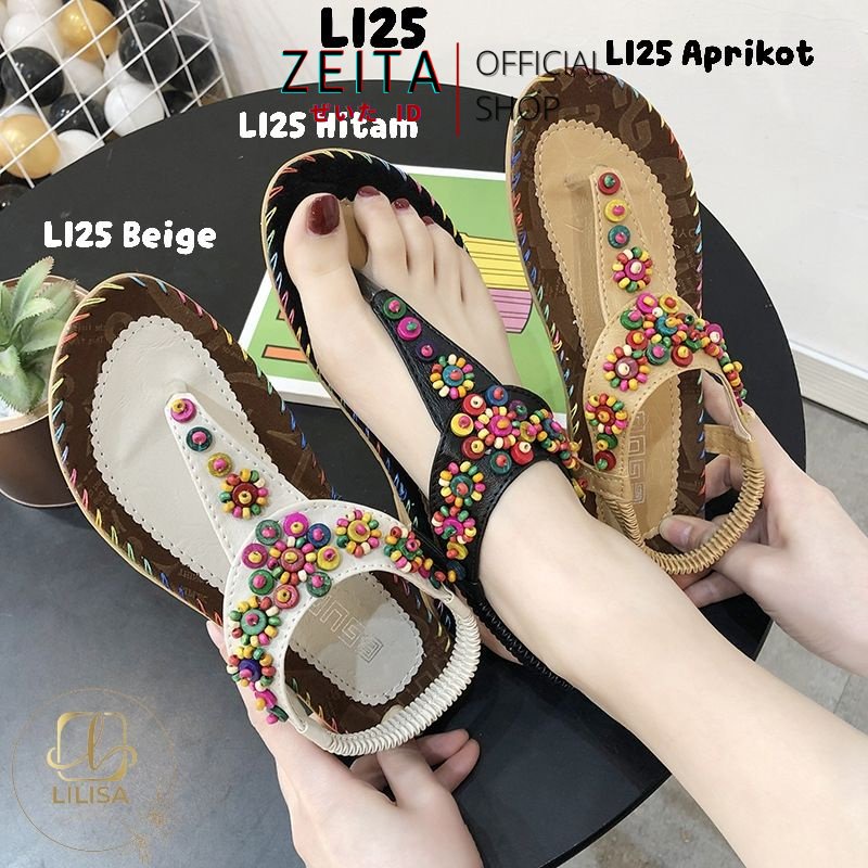 Jual Zeita - BEST SELLER HOT ITEM LILISA KEKINIAN SEPATU IMPORT SANDALS FLATS WANITA PREMIUM ...