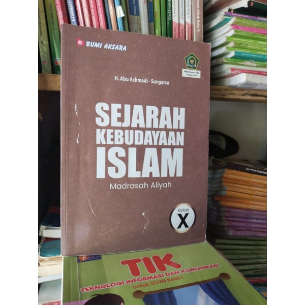 Jual BUKU SEJARAH KEBUDAYAAN ISLAM/SKI KELAS 10/X/1 MADRASAH ALIYAH/MA/ BUMI AKSARA | Shopee ...