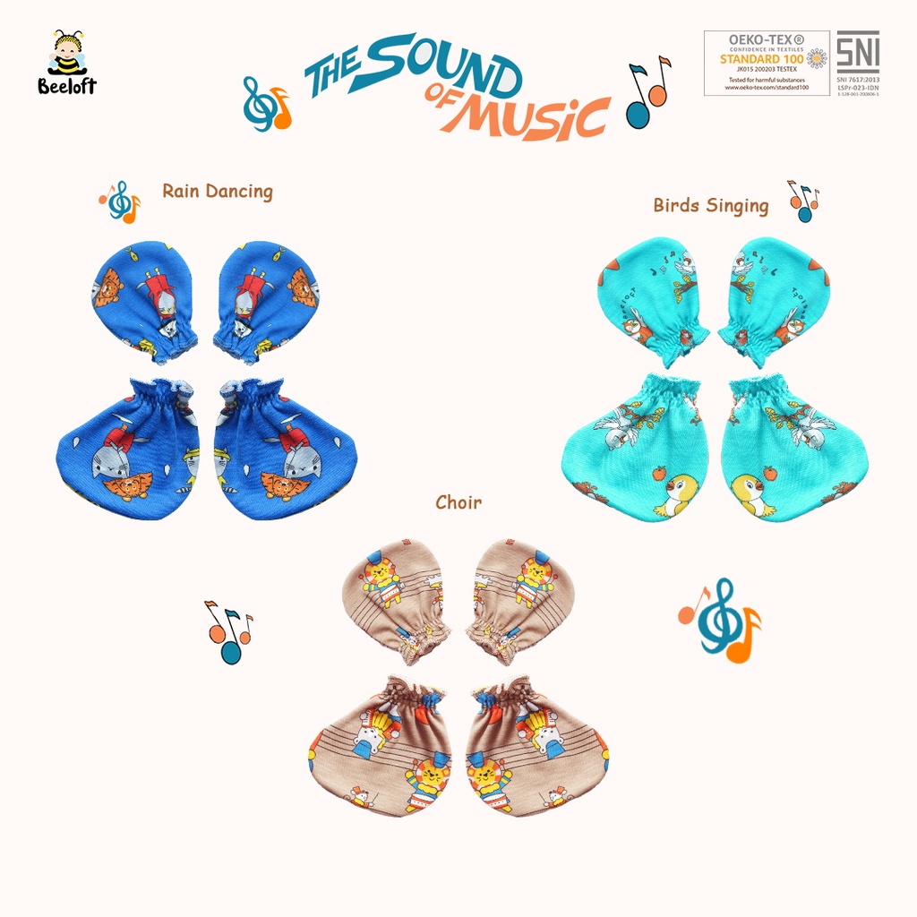 Jual Beeloft Sarung Tangan Bayi Set Newborn - The Sound Of Music Series ...