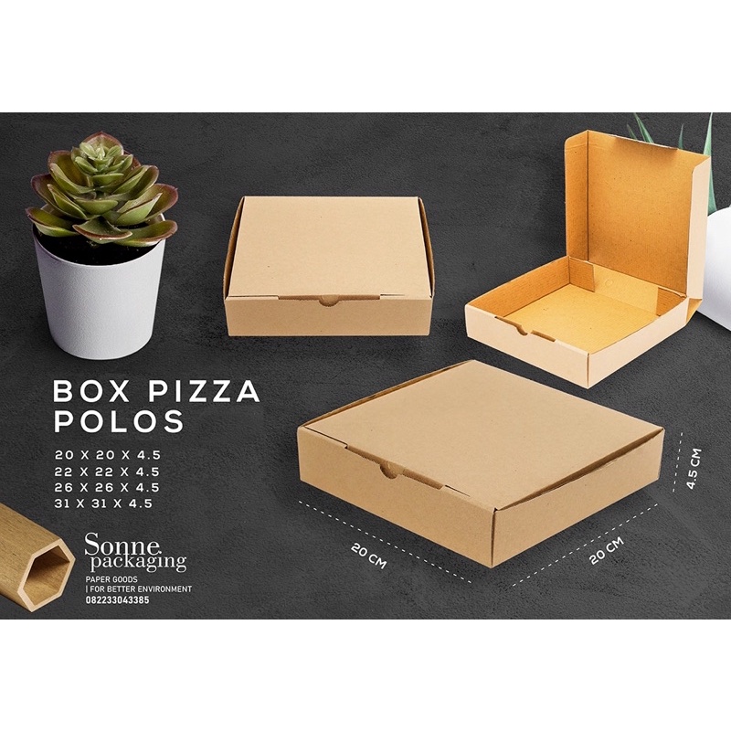 Jual Dus Pizza/Box Pizza uk. 22x22x4,5/Kotak pizza 22/Kardus Pizza Uk ...