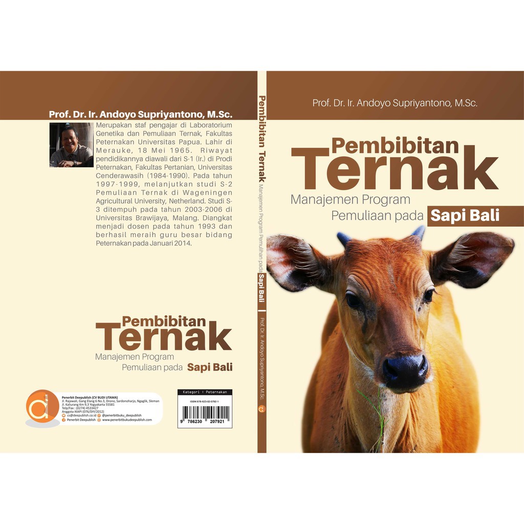 Jual Buku Pembibitan Ternak Manajemen Program Pemuliaan Pada Sapi Bali ...
