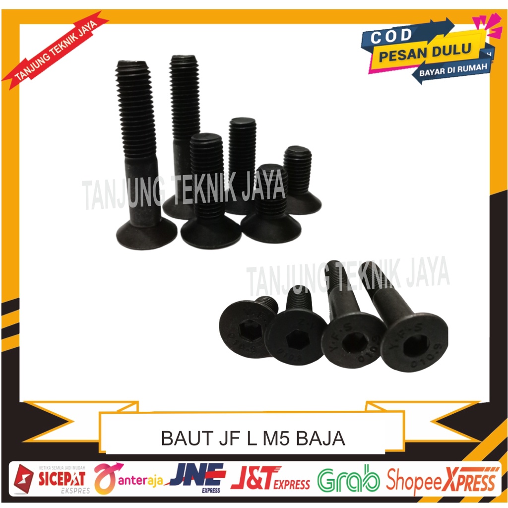 Jual 5 PCS BAUT JF L M5 BAJA/HITAM DRAT HALUS KUNCI L3 murah berkualitas | Shopee Indonesia