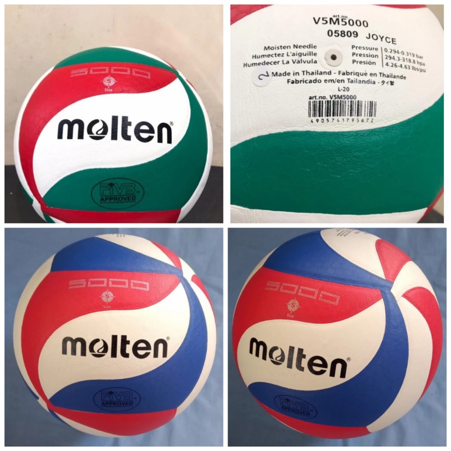 Jual BOLA VOLLY VOLY VOLLEY VOLI MOLTEN V5M 5000 KULIT PU MURAH GROSIR ...