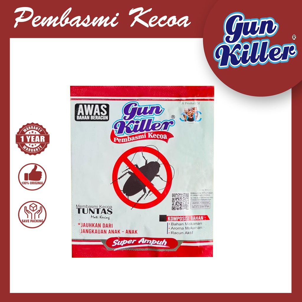Jual Racun Kecoa Dan Semut Super Ampuh - GUN KILLER 15GR | Shopee Indonesia