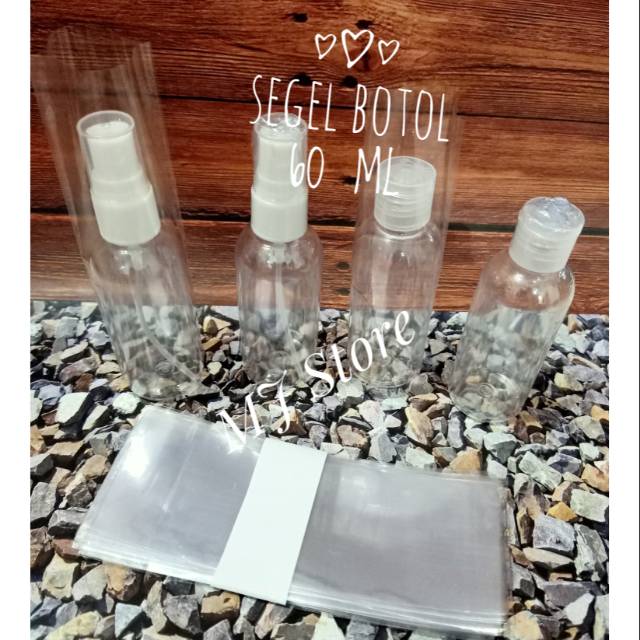 Jual Segel Botol 60 ml / Segel Botol Spray 60ml / Plastik Shrink Botol ...