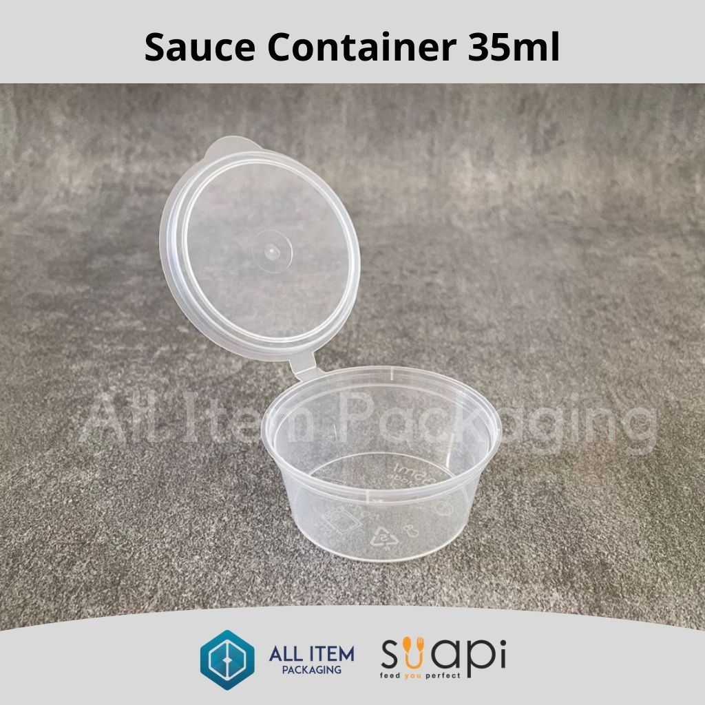Jual Sauce Container Suapi 35ml / Tempat Saos Plastik / Cup Sambal @50 ...