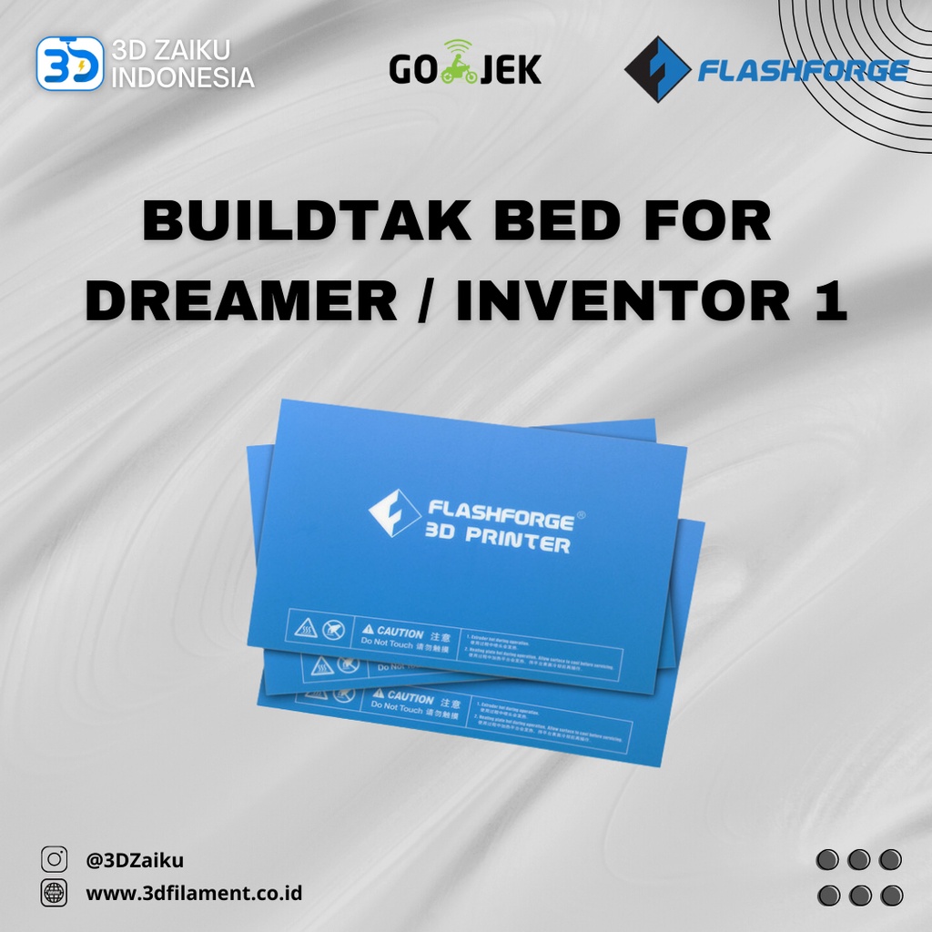 Jual Flashforge BuildTak Bed for Flashforge Dreamer or Inventor 1 | Shopee Indonesia