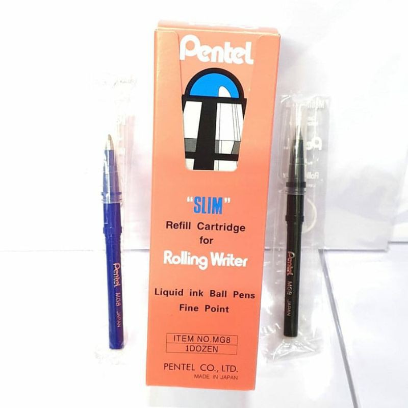 Jual Pentel Rolling Writer refill mG8 | Shopee Indonesia