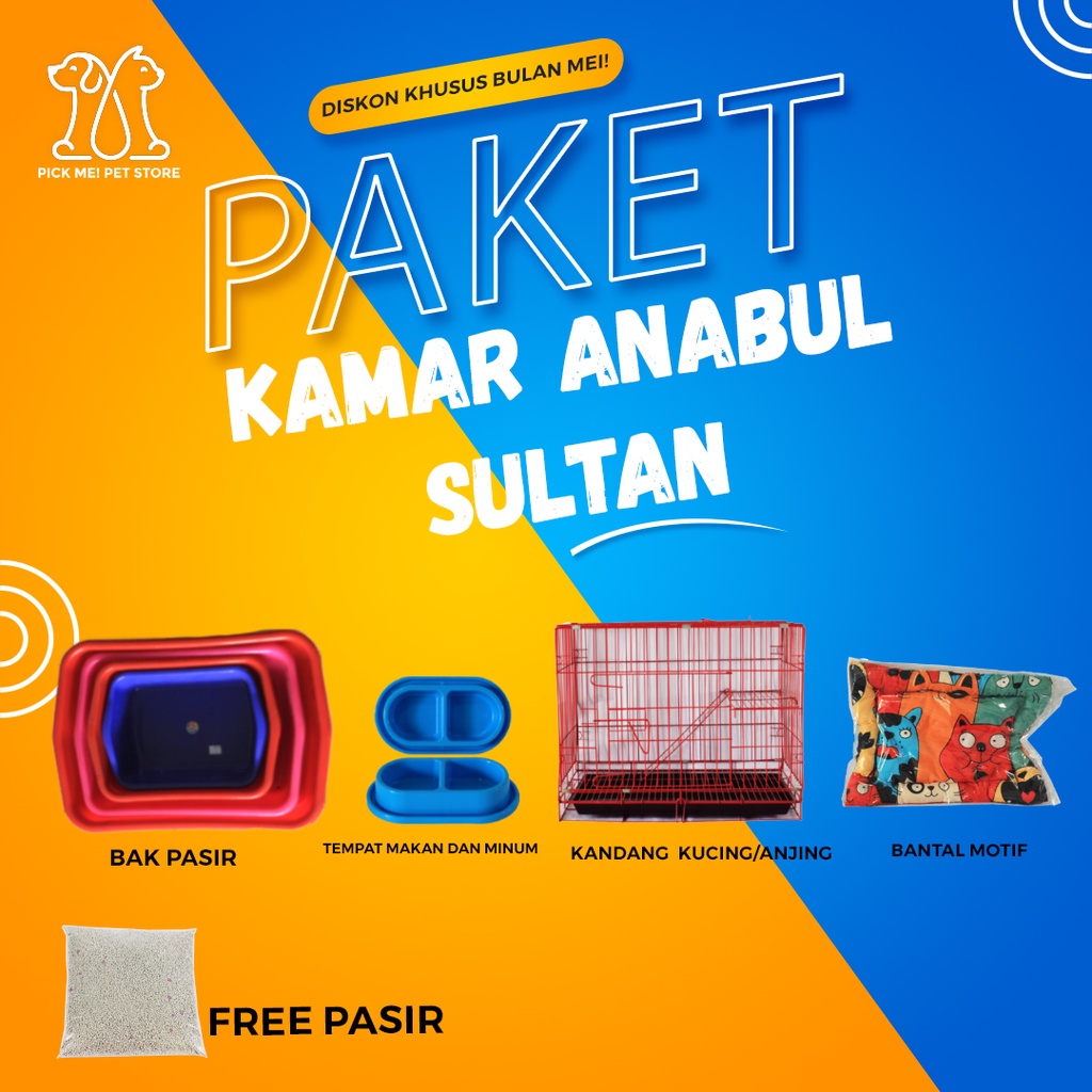 Jual Paket Kamar Anabul Sultan Kucing | Gosend | Grab | Shopee Indonesia